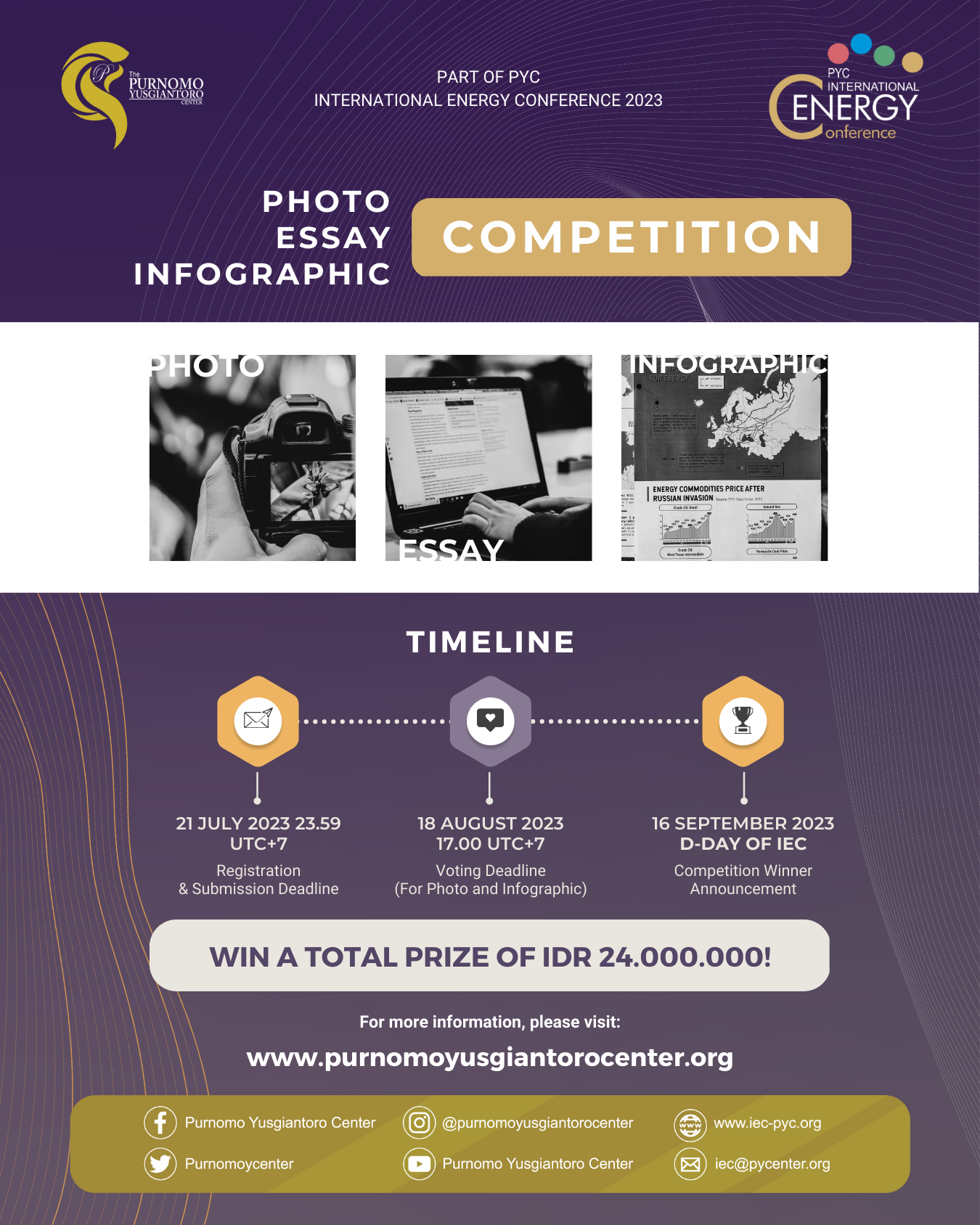 Essay Competition Poster - The Purnomo Yusgiantoro Center