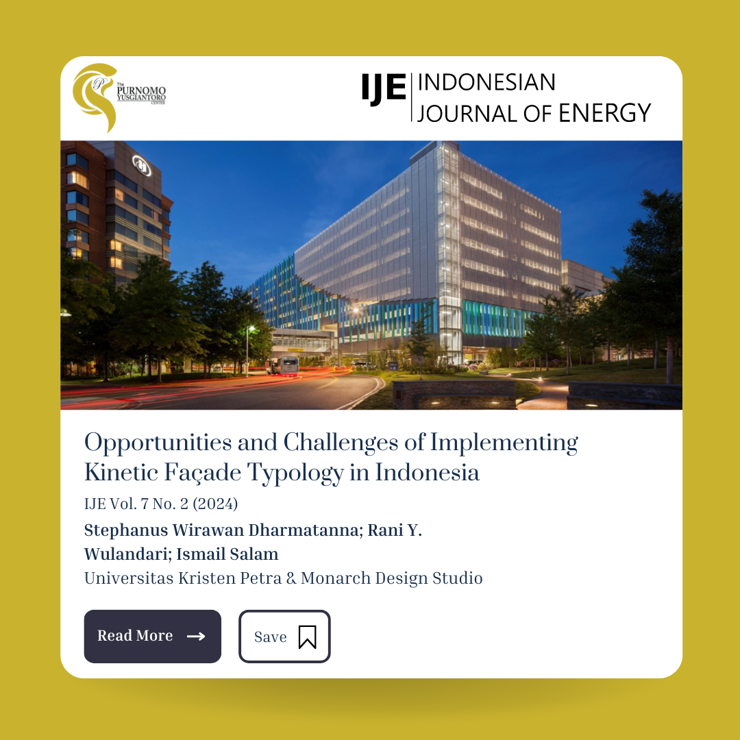Jurnal Energi Indonesia (IJE) - Purnomo Yusgiantoro Center